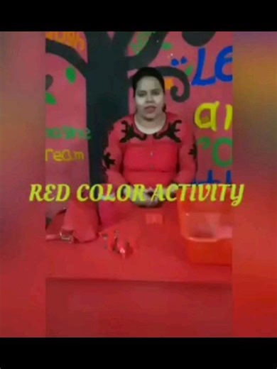 red colour activity for nursery|kindergarten activities #youtubeshorts #shortvideo #shortvideo