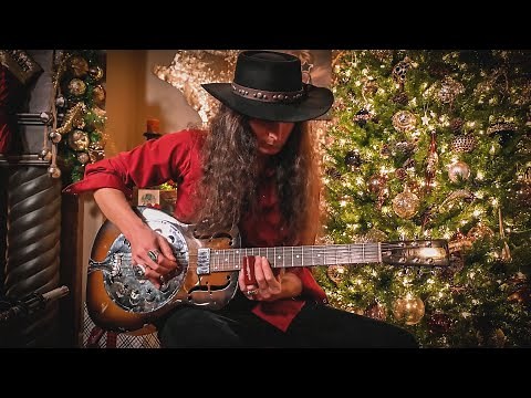 Fireside Acoustic Christmas Music ❄️ Relaxing Fingersyle & Slide Guitar
