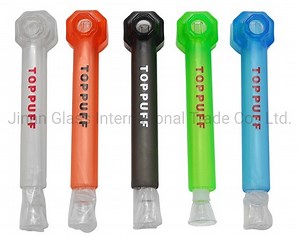 [Hot Item] Toppuff Top Puff Acrylic Portable Screw-on Water Pipe Glass Shisha Chicha Smoking Tobacco Herb Holder Instant Screw on Hookah