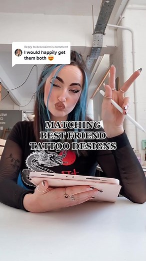 Matching Best Friend Tattoo Designs | Ruby Rose Tattoos