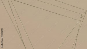 4k Minimal luxury motion background. Triangles metal gold lines.