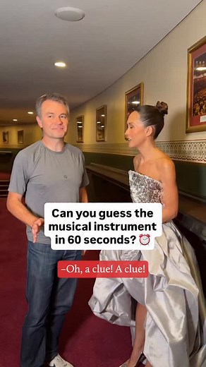 WITHOUT asking any direct questions, can @myleeneklass guess what musical instrument @bsorchestra player Robb plays in 60 seconds? 🤭 Filmed backstage at the Royal Albert Hall ahead of Classic FM Live at 25 with Viking. | Classic FM