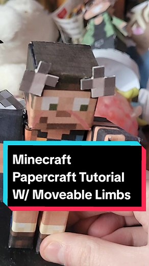 Minecraft Papercraft Tutorial with Moveable Limbs