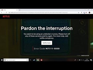 Fix Netflix Pardon The Interruption Sorry, we're having trouble | Netflix Error M7121-1331