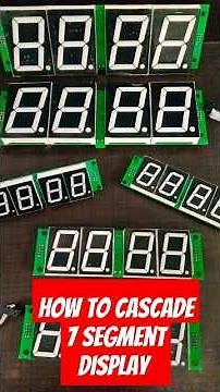 How different types of 7 Segment displays cascade with each others? 1", 1.5" & 2.3" display board