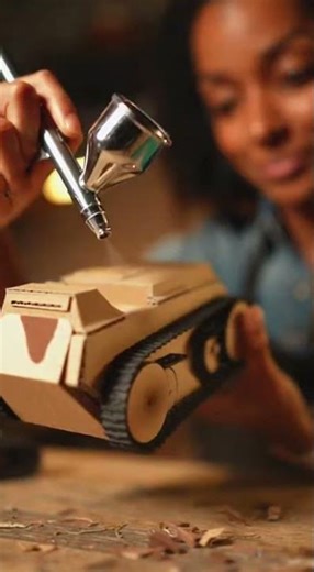 I Built a Custom RC Armored Vehicle from Cardboard! 🚜📦 | DIY Project