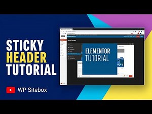 Sticky Header Effects Plugin for Elementor: Easy Installation Tutorial