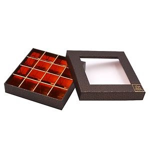 [Hot Item] Rectangular Cardboard Packaging Chocolate Gift Box with Transparent Window