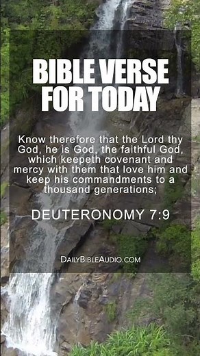 DEUTERONOMY 7:9 | Bible Verse For Today