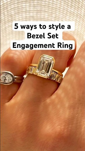 How to style a Bezel Set Engagement Ring 💍