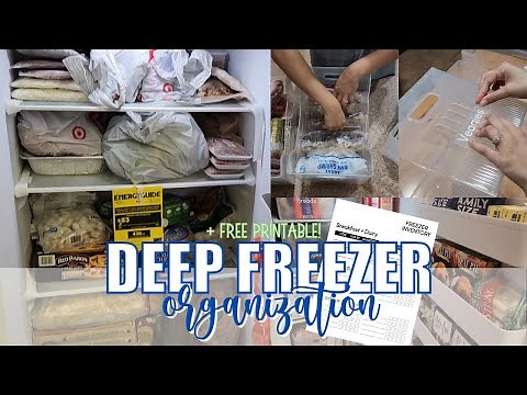 NEW! DEEP FREEZER ORGANIZATION | UPRIGHT FREEZER | BUDGET ORGANIZATION & INVENTORY LIST