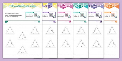 Times Tables Tarsia Puzzles Pack