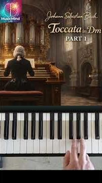 BACH TOCCATA in Dm. PART 1 Piano Tutorial