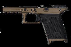 MX19 complete aluminum frame w/ Heavy 6lb carry trigger Aluminum Glock®19 parts compatible frame (Bronze) | Matrix Arms