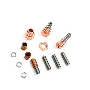 [Hot Item] Custom Precision CNC Turning Lathe Machining Copper Titanium Alloy Bimetal Heat Break Metal 3D Printer Nozzle Throat Parts