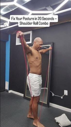 Fix Your Posture in 20 Seconds — Shoulder Roll Combo