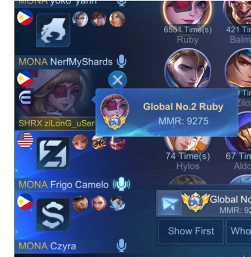 Nakipag 5 man ako at ito ang mga nangyari | 10x Top 1 Global Ruby Gameplay #MLBB #mobilelegends #n4cho