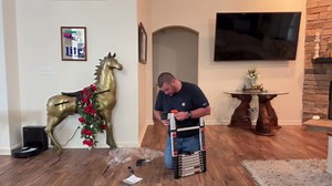 Telescoping Ladder,13.5FT Aluminum Multi-Purpose Collapsible Ladder with Stabilizers and Hooks,Jiashche Portable Extension Ladder for RV or Outdoor Work Silver,330lb Max Capacity