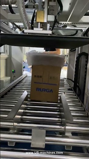 Bag in box packing machine automatic bag inserting case carton box packing machine