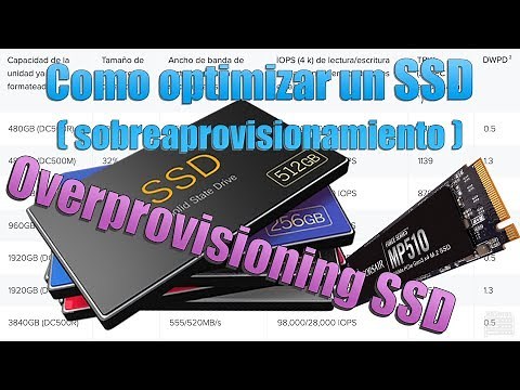Como optimizar un SSD. Sobreaprovisionamiento SSD (overprovisioning)