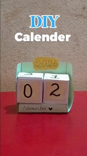 Desk Calendar 2026 | Stylish Block Calendar for Home or office 🗓️#diy #calendar #tablecalendar