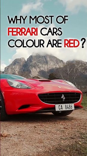 Why most of FERRARI cars colour are RED ? ♥️