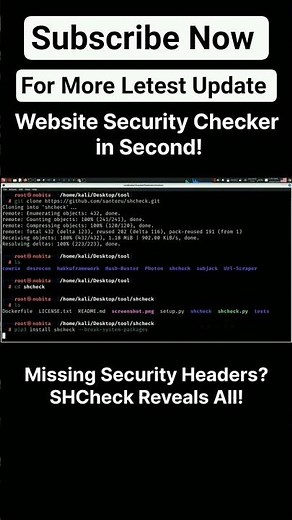 website security chacking in second's