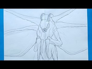 How to draw Mothra Flying | Godzilla X Kong The New Empire