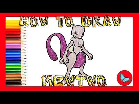 How To Draw Mewtwo From Pokemon|Coloring and Drawing For Kids