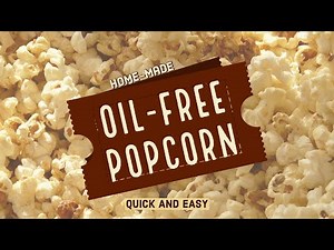 How to make Popcorn without OIL (ASMR cooking)