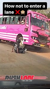 How not to enter a lane ❌🙈 #RoadSafety #SafetyFirst #Rushlane | RushLane