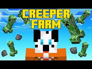 How to Build a Quick and Easy MINECRAFT CREEPER FARM