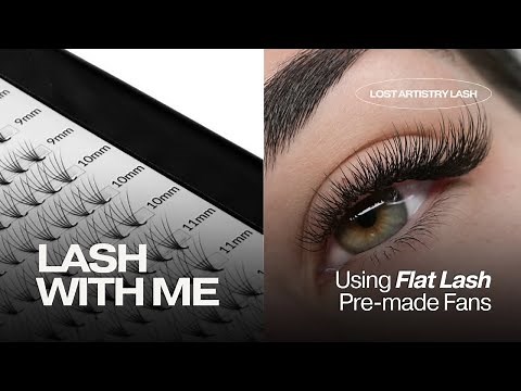 Step By Step Hybrid Lash Extension Service / Flat Lash Pre Made Fans & Flat Lash Classics