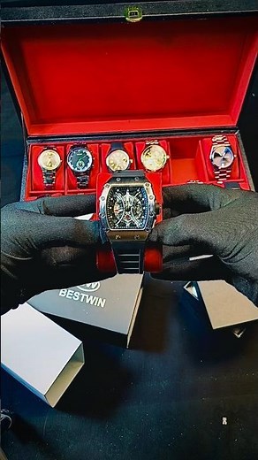 RM watch for man - skeleton date silicone strap watch for men ￼