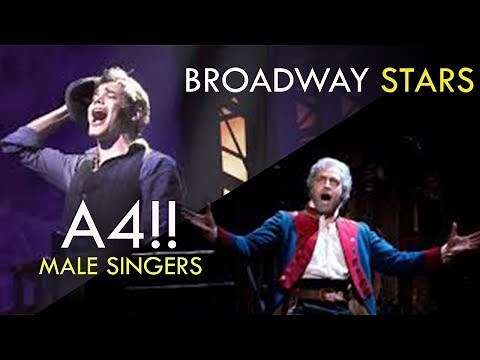 Broadway Stars hitting the A4 note (Male Singers)