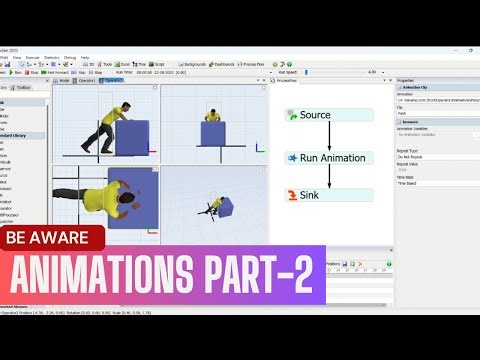 How To Use Animations In Flexsim Simulation Using Process Flow | Flexsim Simulation Tutorial