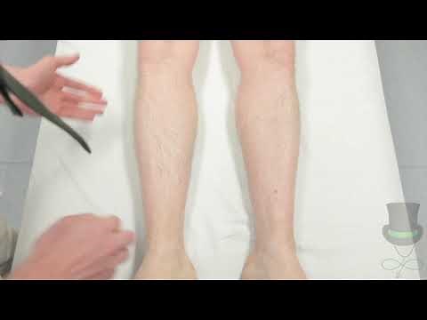 Assessment of the legs for deep vein thrombosis
