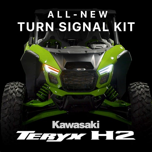 🚨 NEW Turn Signal Kit for 2026 Kawasaki Teryx H2 — SHIPPING NOW! 🚨 WD's turn signal kit is now available, offering everything you need to meet street-legal lighting requirements. 🚦✅ With a plug-and-play setup, installation is simple—no wiring required. ⚡️🔌✨ It’s designed to be easy for anyone to install, no experience necessary. The kit includes a license plate kit 🏷️ and a horn 🔊, giving you a complete solution for staying legal and visible. Order today and get your Kawasaki Teryx H2 stre