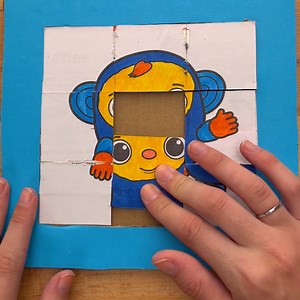 1.6K views · 31 reactions | Remember these fun little puzzles from your childhood? Make this adorable Peekaboo slide puzzle for some fine motor skills and brain training fun! 里里里 What other types of puzzles do you enjoy? | BabyFirst | Facebook
