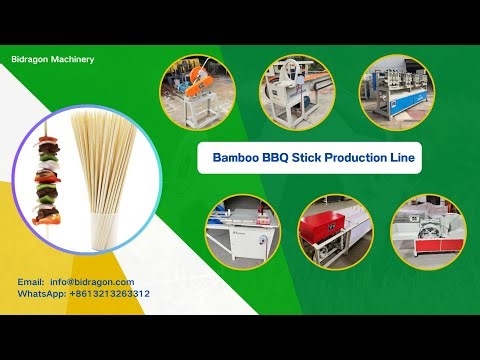 Bamboo BBQ Skewer Stick Making Machine Line Bamboo Processing Machine 008613213263312