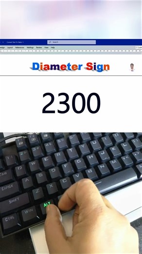 Diameter symbol short key in msword | #windows #mstechtricks #keyboard #computer