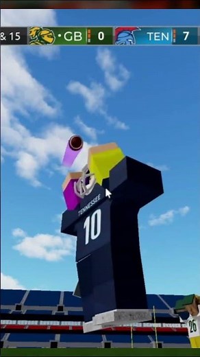 INSANE ANGLE HEIGHT ON A TOSS!! [ROBLOX Football Fusion]