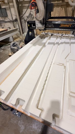 12K views · 85 reactions | Our router cutting out a stringer kit to add structural integrity and stiffness to a hull. #fiberglass #custom #composites #howitsmade #cnc #cncmachine #manufacturing | NuWave Composites | Facebook