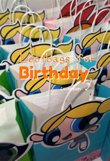 Customized Loot Bags for 7th Birthdays