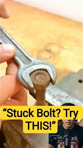 Rusty Bolt? This Trick Loosens It Instantly! #diyhacks #reallifehacks #shorts