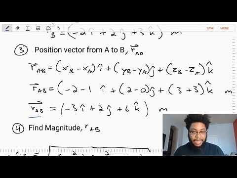 Position Vectors Example 1