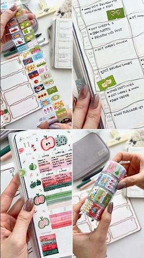 Welcome to Apple Wonderland🍎🍏 These cute, fun sticker rolls come in a pack of 4 😍 #stickers