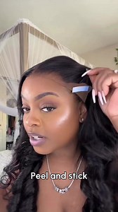 3.1K reactions · 211 shares | Peel and stickIt is so easy to do!!✅Zero glue✅Natural hairline✅Very secure✅Beginner friendlyퟐퟎ% 퐎퐅퐅+퐅퐫퐞퐞 퐆퐢퐟퐭 NOWY'all gotta have this!! #unicehair #gluelesshair #lacefrontalwig #UNicepreeverthingwig #precutlace | UNice | Facebook