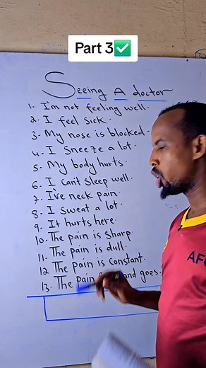 12 useful phrases you can use at the doctor. 🤒 Part 3✅️ #fblifestyle | Cambuulo