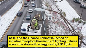 Talk about a bright idea! 💡 KYTC has partnered with the Kentucky Finance & Administration Cabinet to upgrade roadway lighting on state roads across the Commonwealth in an initiative to reduce energy use and save millions in future costs. We’re swapping out more than 18,000 high-mast and cobra head lighting fixtures with new, energy-efficient LED lights that will cut the energy consumption of the roadway lighting systems by more than 50 percent. Brighter, longer-lasting lights mean improved visi